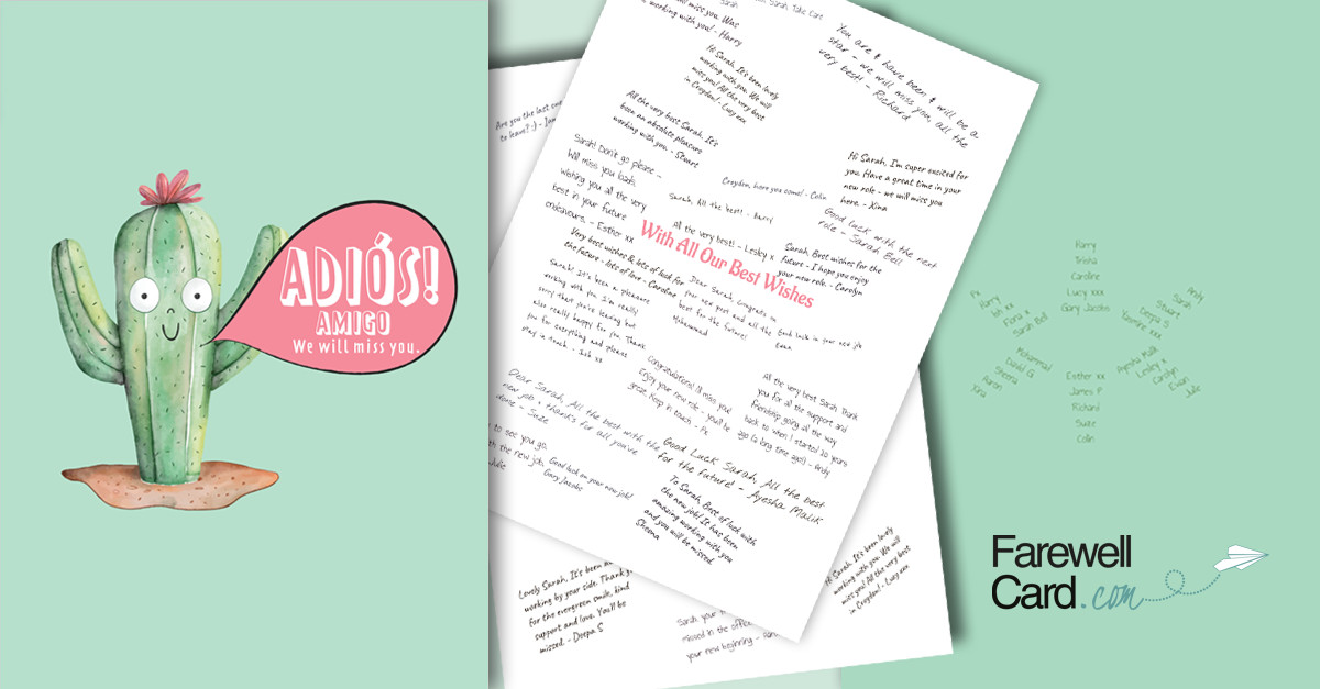FarewellCard - Beautiful Leaving eCards and Printed Cards